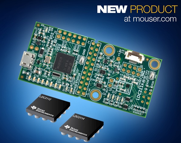 Mouser First Distributor to Offer the Texas Instruments LDC2114 EVM for ...