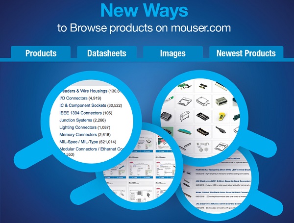 Mouser Electronics Debuts Simple Navigation of Hundreds of Thousands of ...
