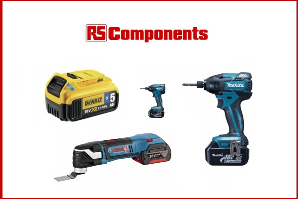 RS Components stocks power tools with lithium-ion batteries ...