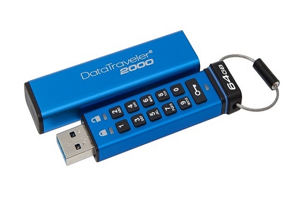 Kingston launched DataTraveler 2000 USB 3.1 drive with pin protection ...