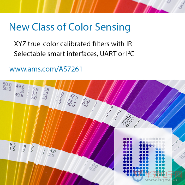 New AS7261 color sensor from ams offers superior performance with lower ...