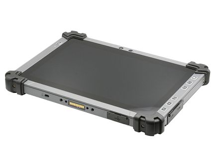 Rugged tablet computer with IO interface & user-friendly hardware features
