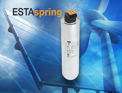New series of LVAC power capacitors featuring ESTAspring
