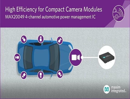 Compact Power Management IC for Vehicle Camera Modules