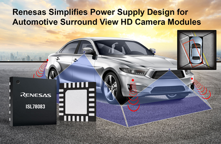 PMIC simplifies power supply design for automotive HD camera modules