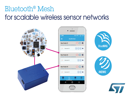 Bluetooth Mesh to Enable Scalable Wireless Sensor Networks
