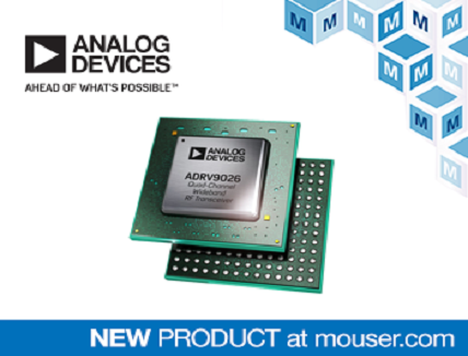 Mouser stocks Analog Devices’ Quad-Channel Wideband RF Transceiver ...