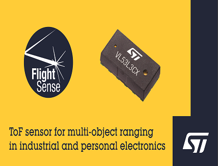 Time-of-Flight multiple objects ranging sensors by STMicroelectronics