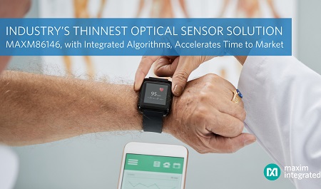 Thinnest Dual-Photodetector Optical Sensor Solution for Wearable