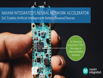 Neural Network Accelerator Chip Enables IoT AI in Battery-Powered Devices
