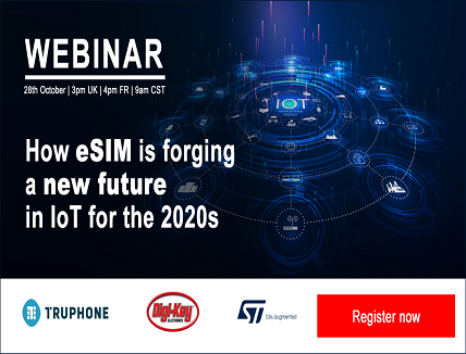 Webinar on how eSIM is forging a new future in IoT for the 2020s