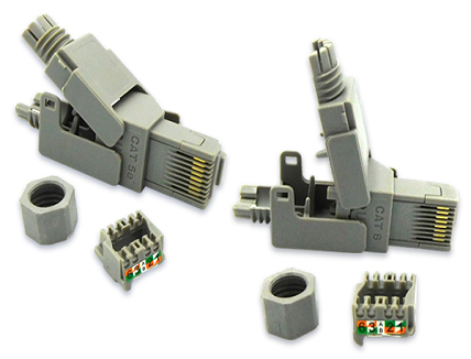 RJ45 Punch Down Modular Plug for Ethernet Connections