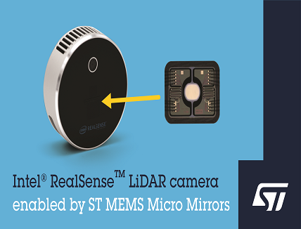 STMicroelectronics's MEMS Micro-Mirror Chosen for Intel LiDAR Camera ...