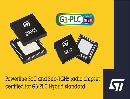STMicroelectronics First to Announce Certified Chipset for G3-PLC ...