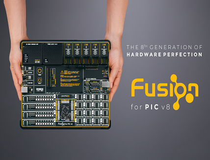 FUSION development board for all Microchip PIC Microcontrollers