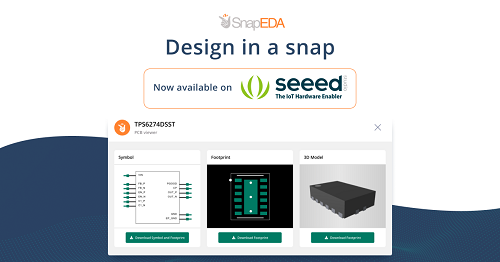 Seeed’s Open Parts Library (OPL) adds SnapEDA models for faster ...