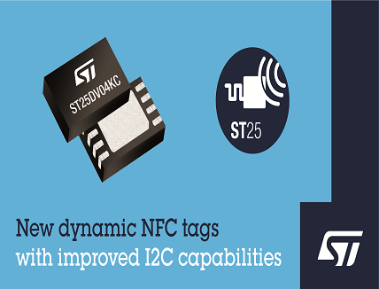 ST25DV Dual-Interface NFC Tags with I2C capabilities