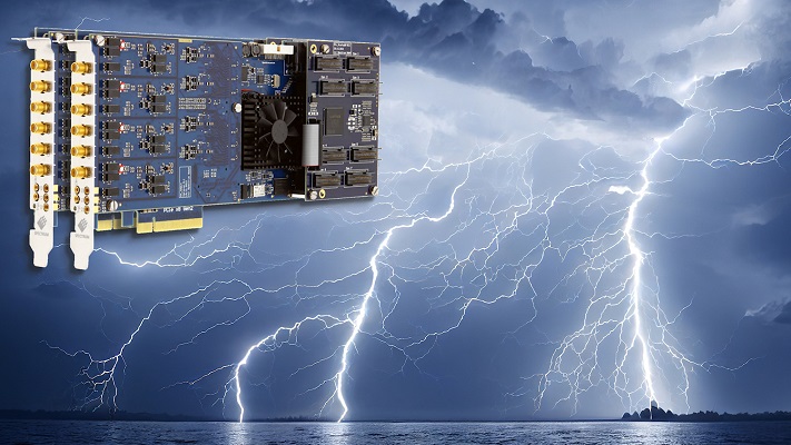 Lightning research with 8-channel digitizer system