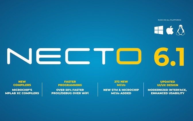 MIKROE's NECTO IDE Update: Adds MPLAB XC Compilers, Enhances Wi-Fi Debugging