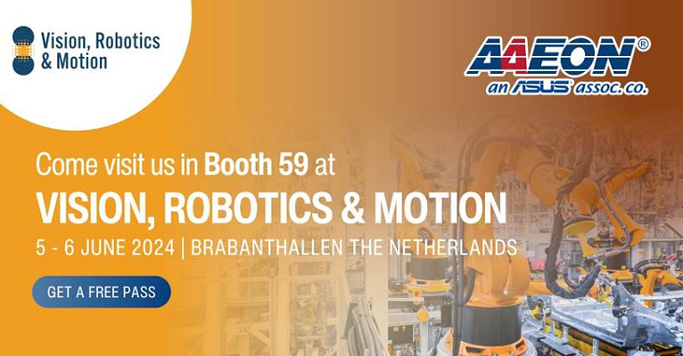 Advance Smart Production Automation with AAEON at Vision, Robotics, & Motion 2024