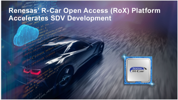 Renesas' R-Car Open Access (RoX) Platform Accelerates Software-Defined ...