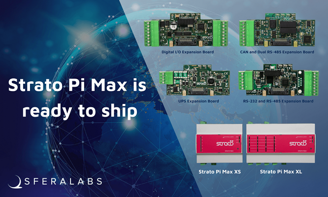 New Strato Pi Max Industrial Controller is Ready to Ship!