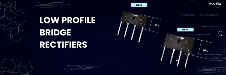 GBJA and KBJB Low Profile Packages for Bridge Rectifiers