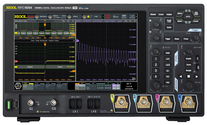 Saelig Launches Rigol MHO/DHO5000 Series: 4/6/8-Channel 12-Bit 1GHz Digital Oscilloscopes