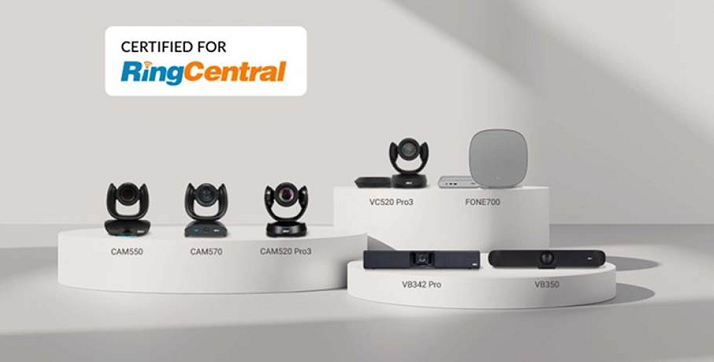 AVer Announces Certification for Seven Video Conferencing Devices with RingCentral