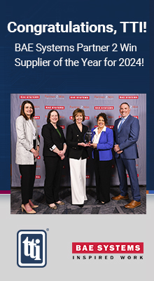 TTI Honoured with ‘Partner 2 Win’ Award by BAE Systems