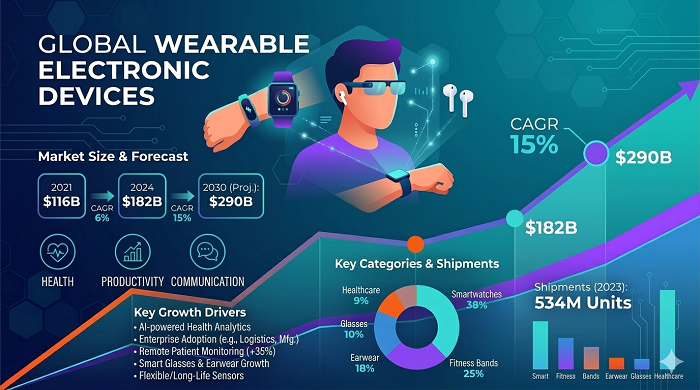 Wearable Electronics Market Outlook 2026: Growth, Revenue & Adoption ...